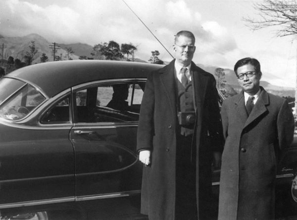 W. Edwards Deming with his favorite camera around his neck, 1955. – The ...